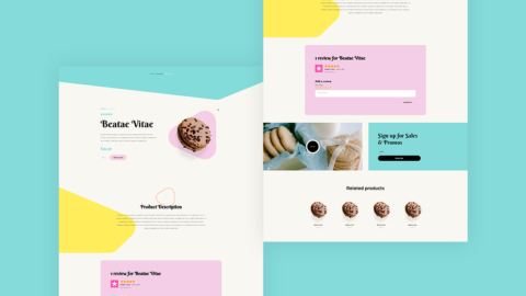 FREE Product Page Template for Divi’s Homemade Cookies Layout Pack