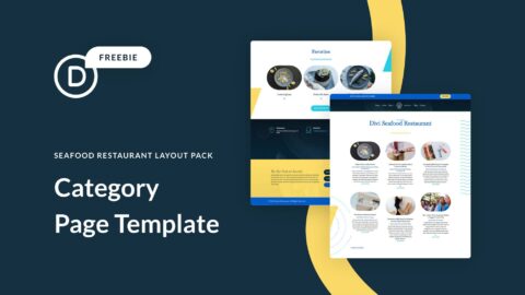 Category Page Template for Divi’s Seafood Restaurant Layout Pack