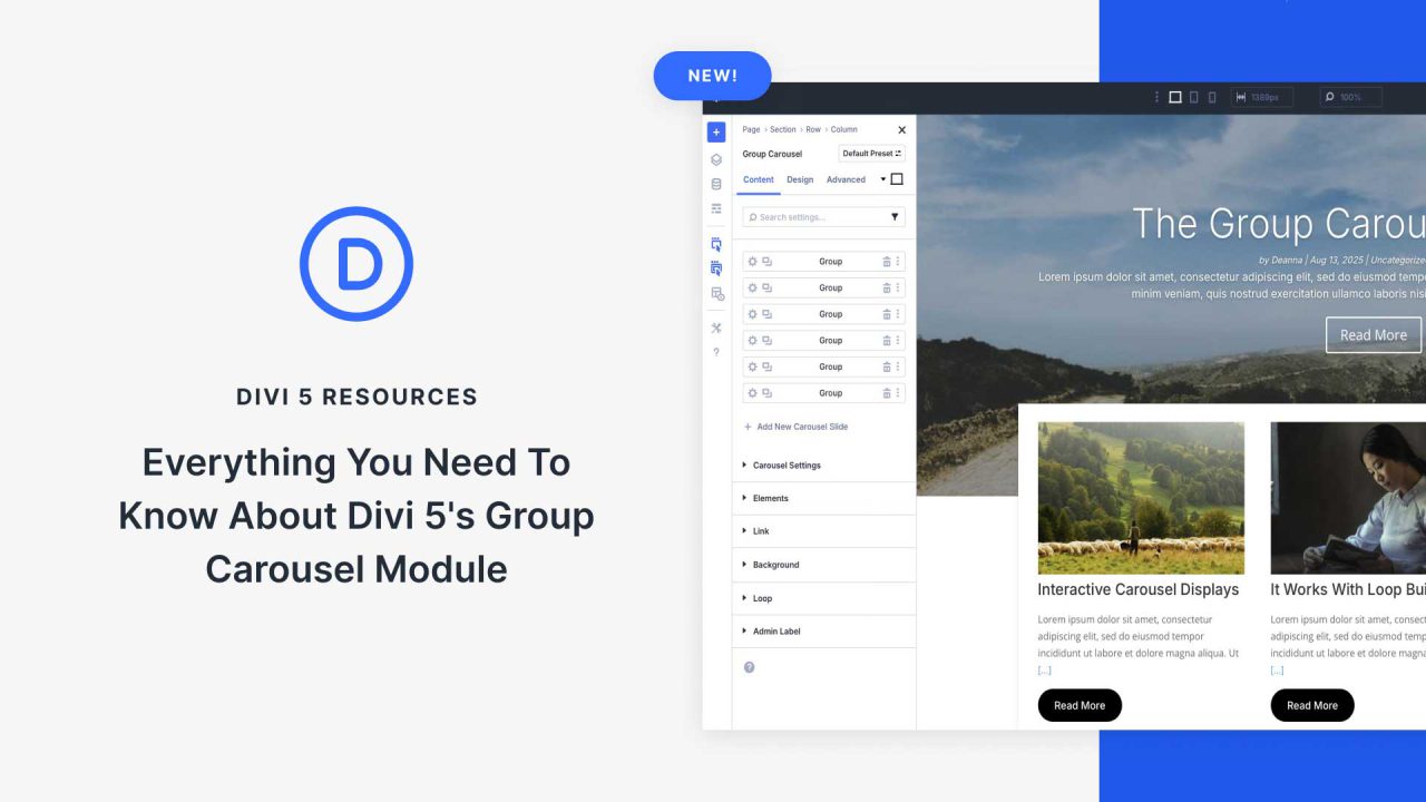 Everything You Need To Know About Divi 5’s Group Carousel Module - Web ...